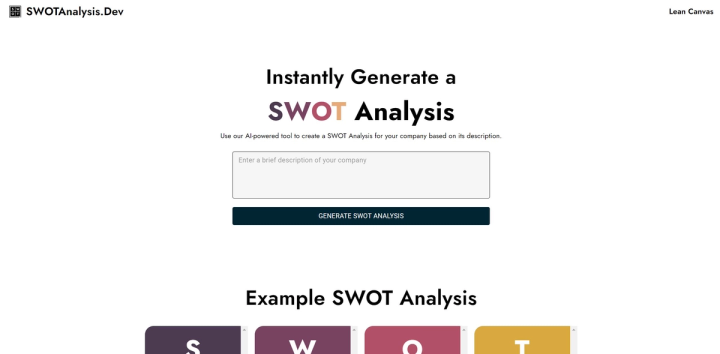 AI SWOT Analysis | Tool Information & Alternatives | Foundr.AI