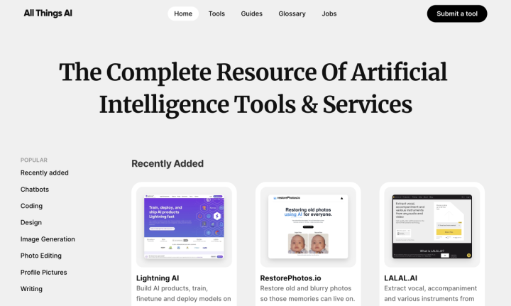 All Things AI | Tool Information & Alternatives | Foundr.AI