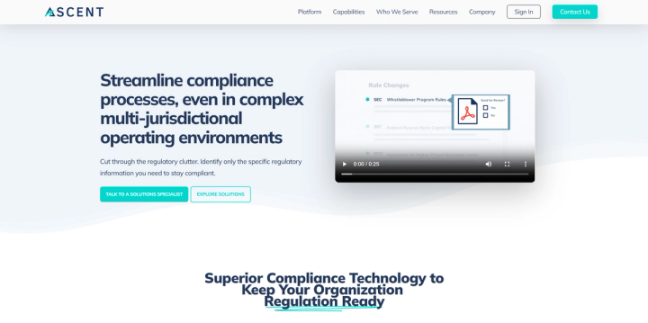 Ascent RegTech | Tool Information & Alternatives | Foundr.AI