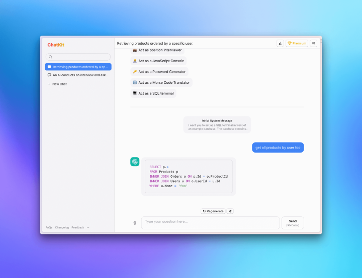 ChatKit | Tool Information & Alternatives | Foundr.AI
