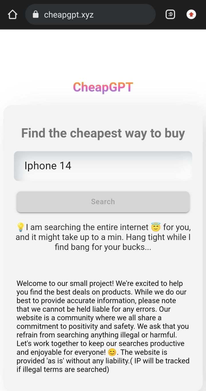 CheapGPT | Tool Information & Alternatives | Foundr.AI