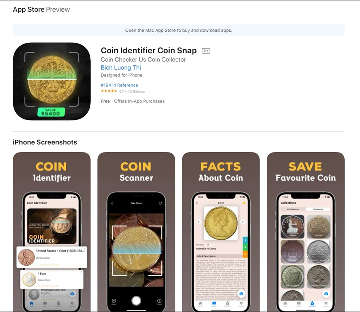 Coin Identifier Coin Snap Tool Information Alternatives Foundr AI