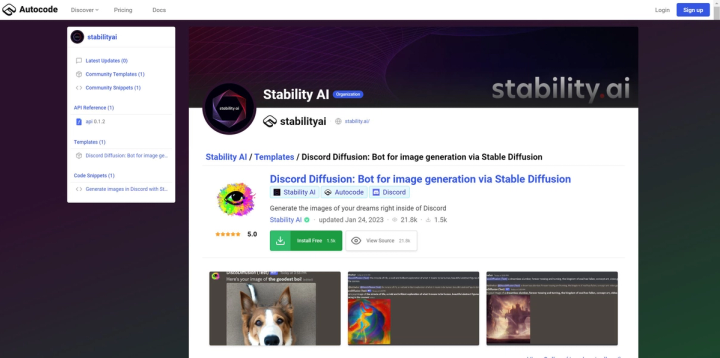 Discord-diffusion | Tool Information & Alternatives | Foundr.AI