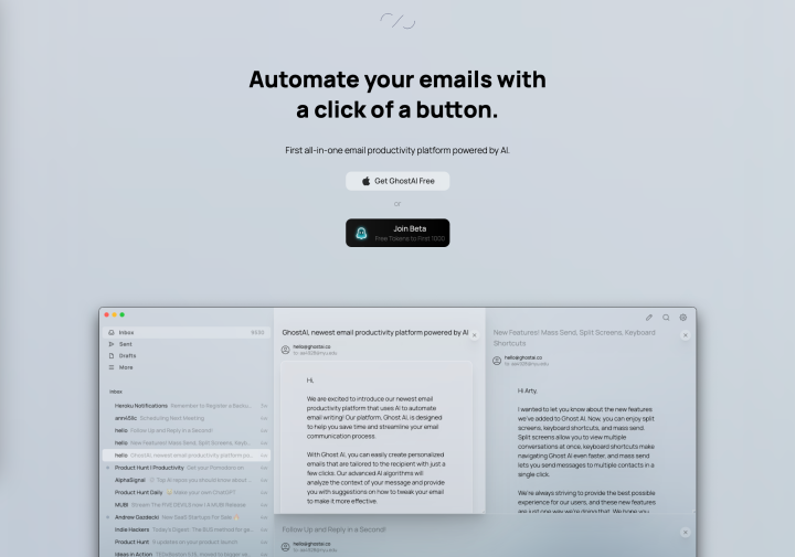 GhostAI | Tool Information & Alternatives | Foundr.AI