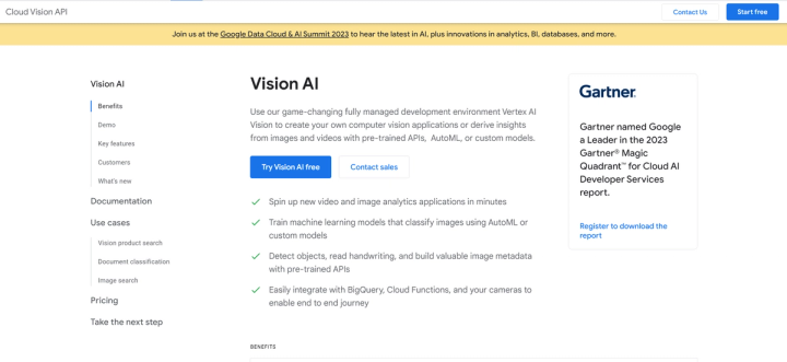 Google Cloud Vision Ai Tool Information Alternatives Foundr Ai