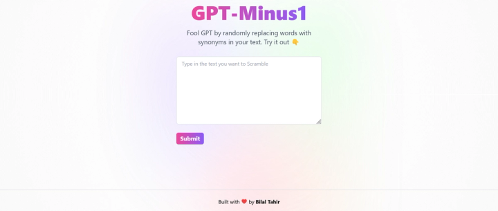 GPT Minus 1 | Tool Information & Alternatives | Foundr.AI