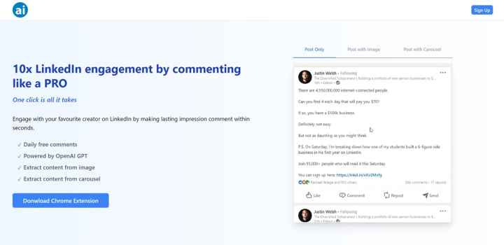 LinkedIn Comment AI | Tool Information & Alternatives | Foundr.AI