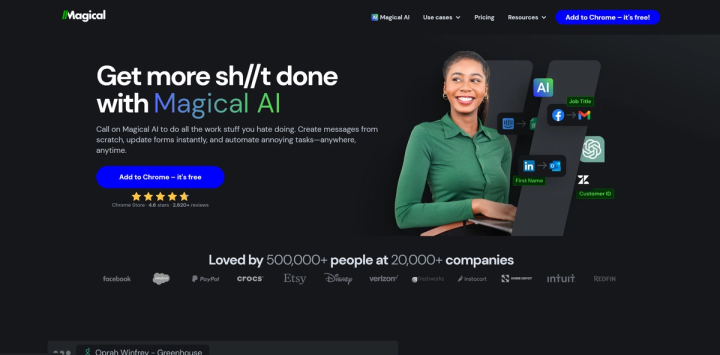 Magical AI | Tool Information & Alternatives | Foundr.AI