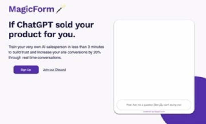 MagicForm | Tool Information & Alternatives | Foundr.AI