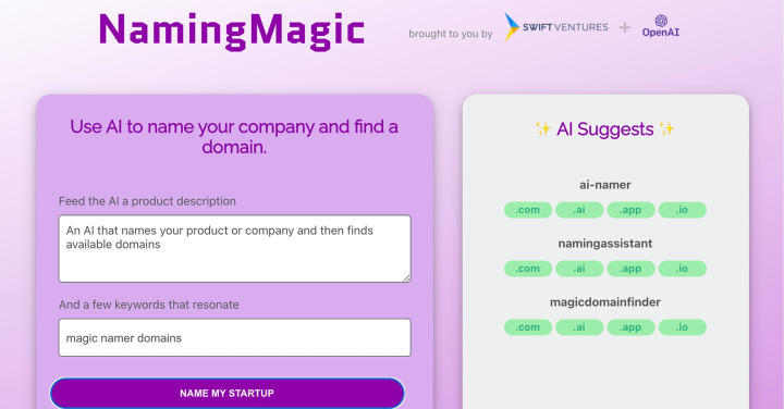 Naming Magic | Tool Information & Alternatives | Foundr.AI
