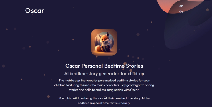 Oscar - bedtime story generator | Tool Information & Alternatives ...