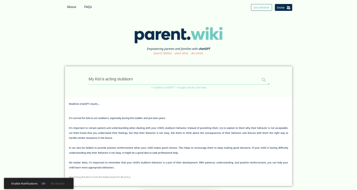 Parent.wiki | Tool Information & Alternatives | Foundr.AI