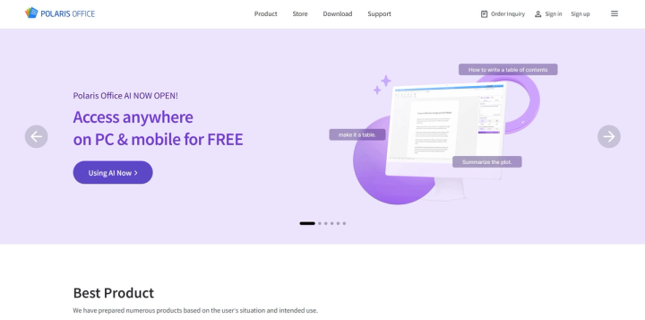 Polaris Office AI | Tool Information & Alternatives | Foundr.AI