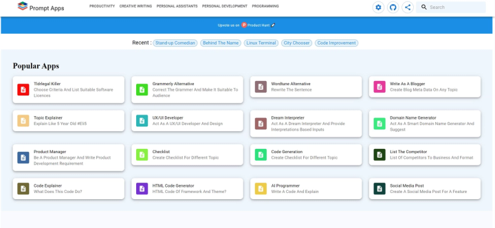 Prompt Apps | Tool Information & Alternatives | Foundr.AI