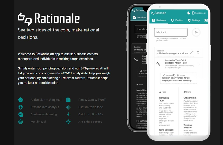 Rationale | Tool Information & Alternatives | Foundr.AI