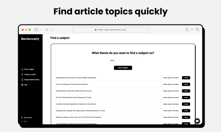 Sentencefy | Tool Information & Alternatives | Foundr.AI