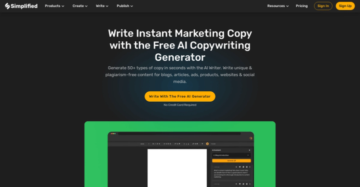 Simplified | Tool Information & Alternatives | Foundr.AI