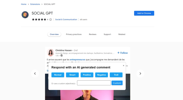 Social GPT | Tool Information & Alternatives | Foundr.AI