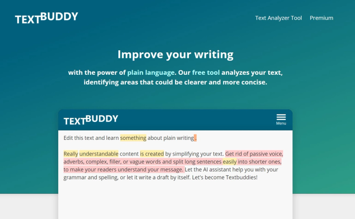 TextBuddy | Tool Information & Alternatives | Foundr.AI