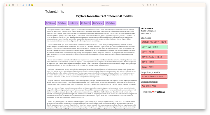 Tokenlimits | Tool Information & Alternatives | Foundr.AI