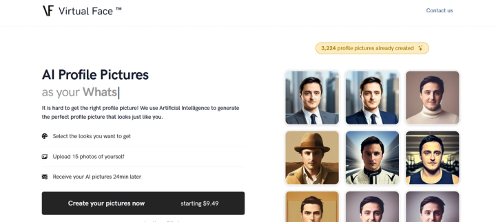 Virtual Face | Tool Information & Alternatives | Foundr.AI